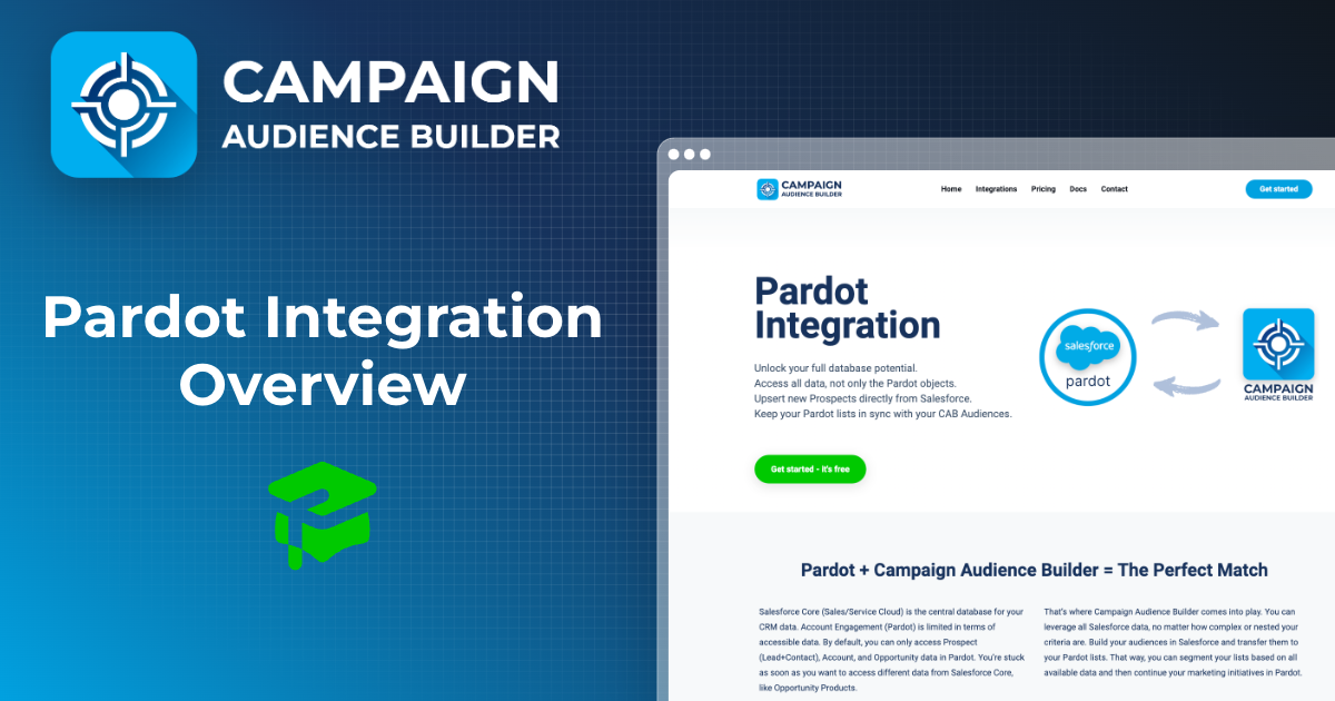 Pardot Integration - Campaign Audience Builder